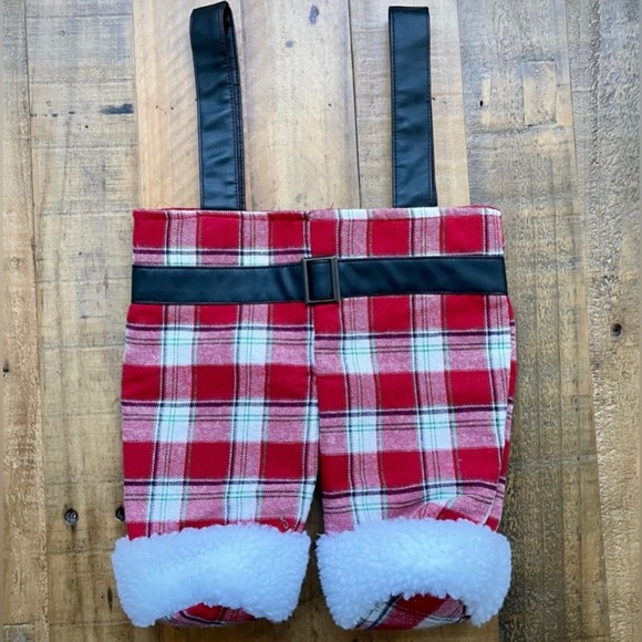 Pottery Barn | Accents | Pottery Barn Red Plaid Santa Wine Pants With ...